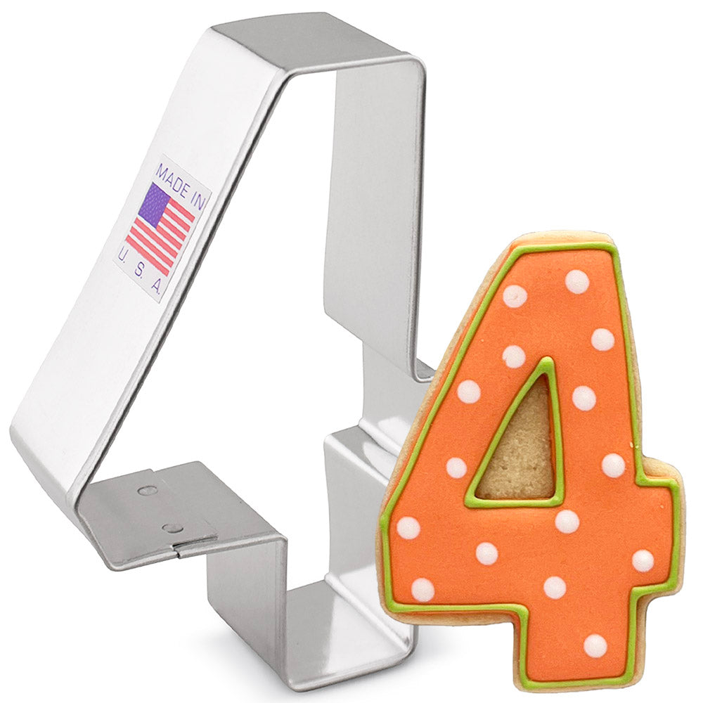 Number 4 Cookie Cutter | Ann Clark