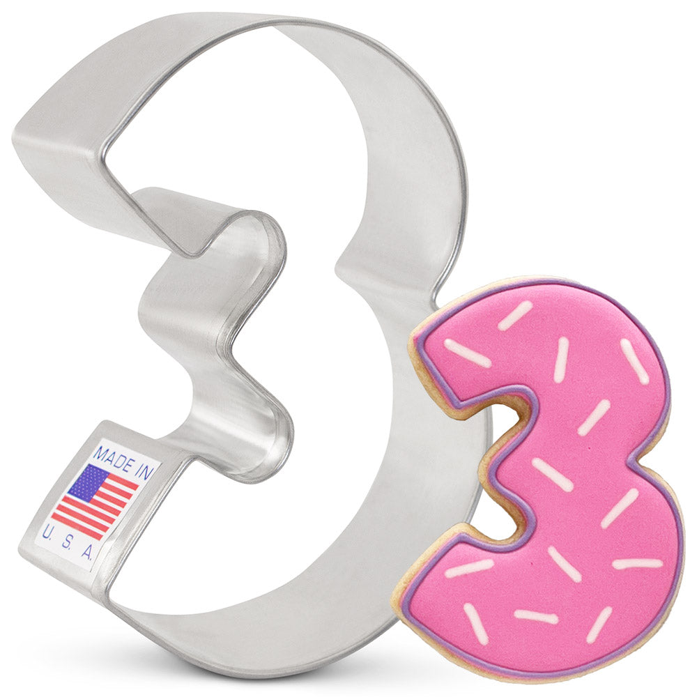 Number 3 Cookie Cutter | Ann Clark