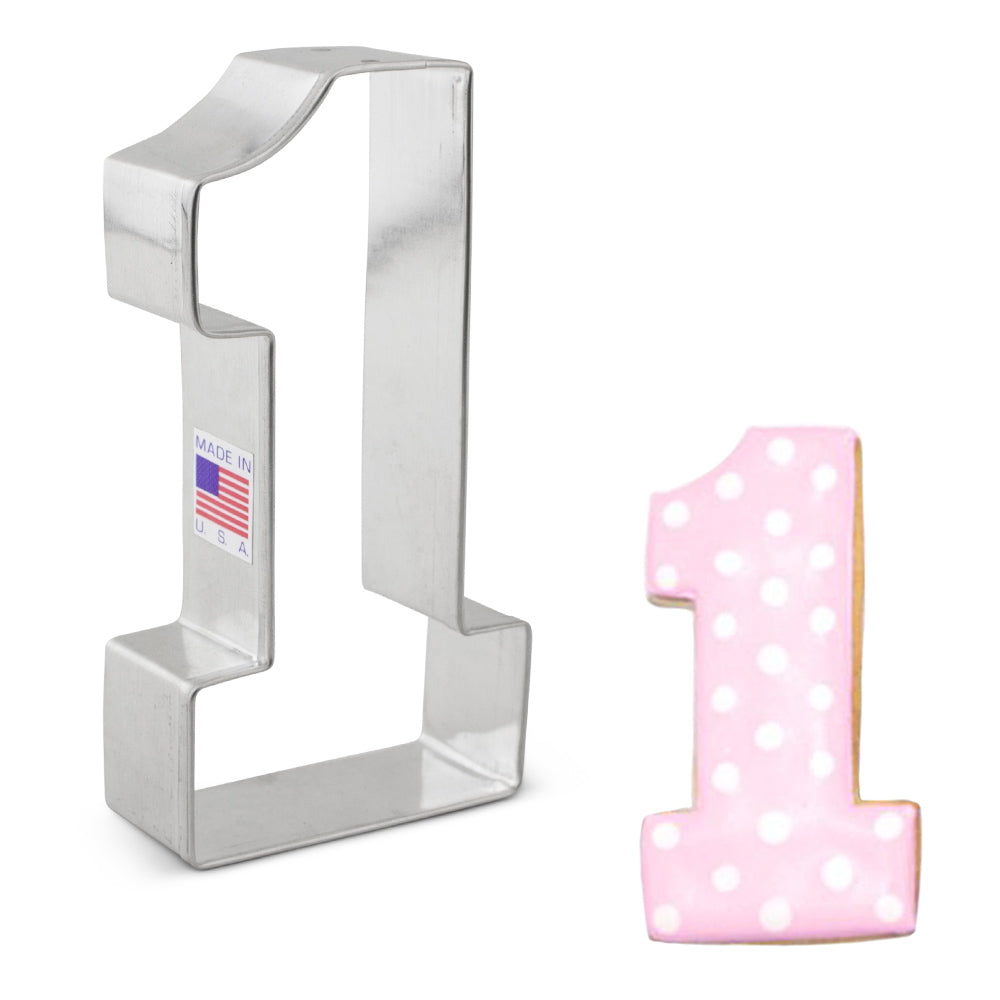 Large Number One/ #1 Cookie Cutter | Ann Clark