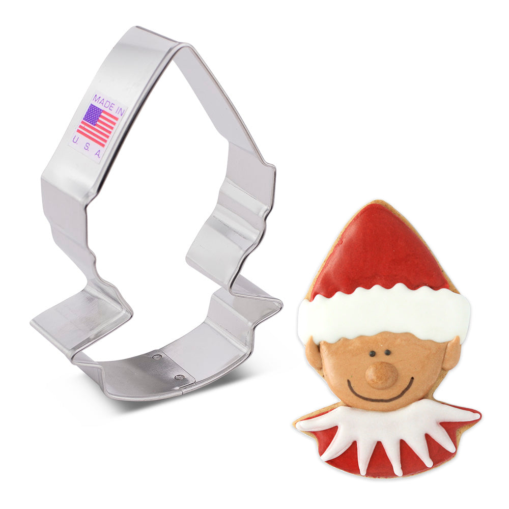 Cute Elf Cookie Cutter, 4" | Ann Clark